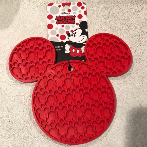 Disney | Kitchen | Disney Red Mickey Mouse Silicone Trivet New | Poshmark